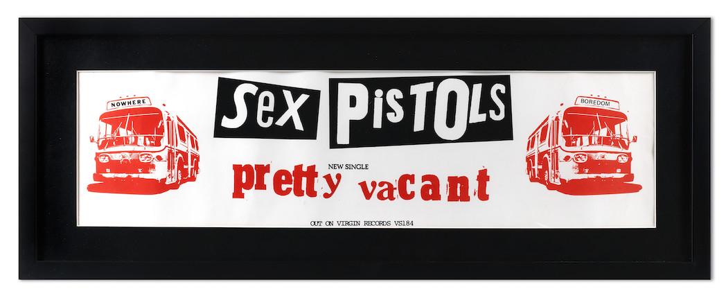 Bonhams The Sex Pistols A Promotional Banner For Pretty Vacant 1977