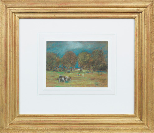 Bonhams : James Kay RSA RSW (British, 1858-1942) Clearing with goats ...