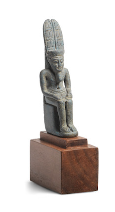Bonhams : An Egyptian blue amulet of Amun-Re