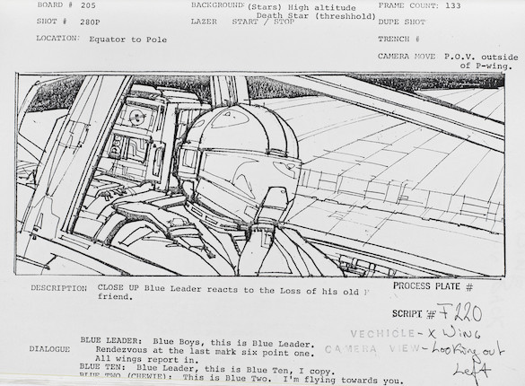 Bonhams : Star Wars Production-Used Original Photocopied Storyboards ...