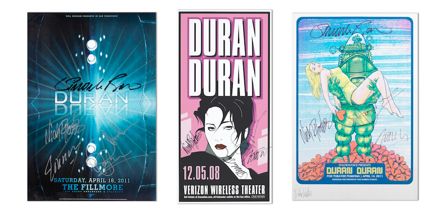 Bonhams : Duran Duran Three Signed Tour Posters, 2008-2011, 3