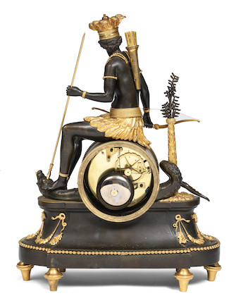 Bonhams : A fine and rare early 19th century French Gilt and Patinated ...