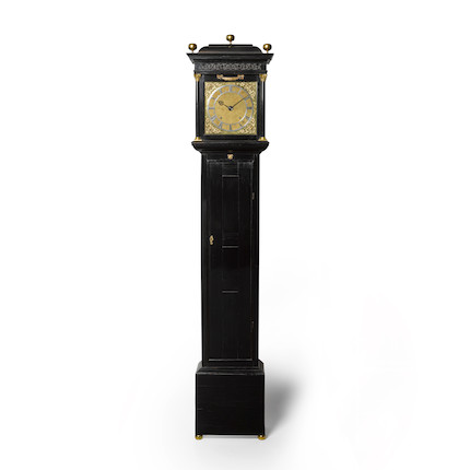 Bonhams : AN IMPORTANT LATE 17TH CENTURY EBONY VENEERED LONGCASE CLOCK ...