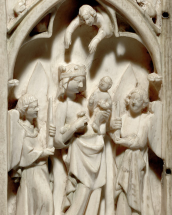 Bonhams : A rare 14th century French carved ivory diptych Circa 1330-1350, probably Paris