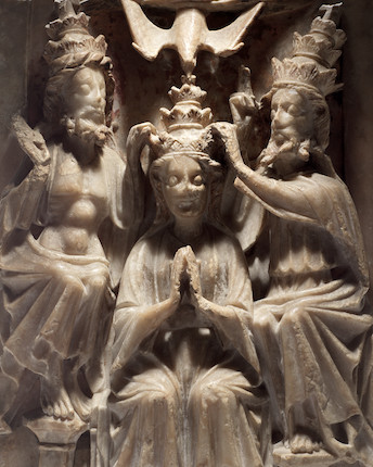 Bonhams : A Medieval Nottingham alabaster relief carved rectangular ...