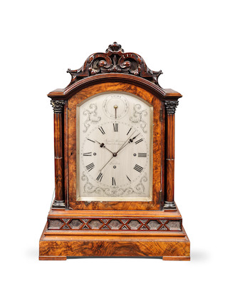 Bonhams : An impressive mid 19th century walnut centre seconds, quarter ...
