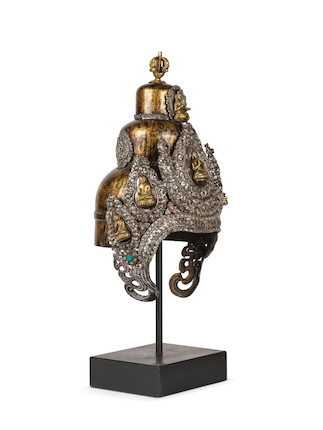 Bonhams Cornette de Saint Cyr : COIFFE DE VAJRASATTVA EN CUIVRE ET ...
