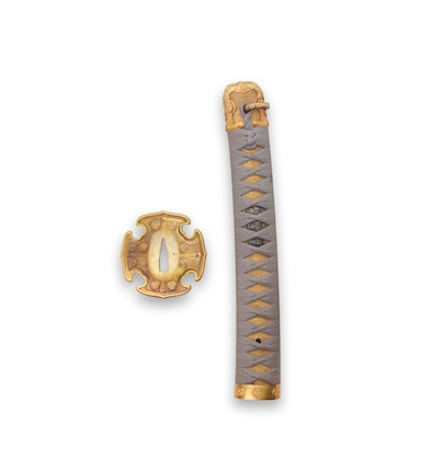 Bonhams : A KOSHIRA-E (MOUNTING) FOR A TACHI (SLUNG SWORD) IN ITOMAKI ...