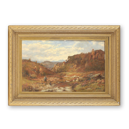Bonhams : George Whitton Johnstone (British, 1849-1901) Shepherd and ...