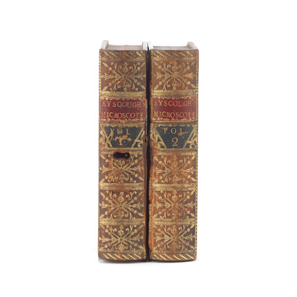 Bonhams : A Rare James Ayscough Book-Form Simple/Compound Microscope ...