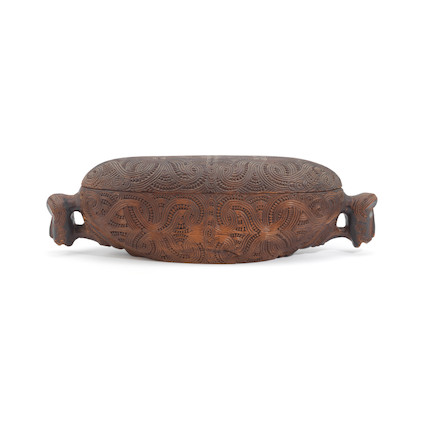 Bonhams : A Maori waka huia Treasure Box, New Zealand, 19th century,