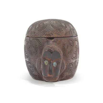 Bonhams : A Maori waka huia Treasure Box, New Zealand, 19th century,