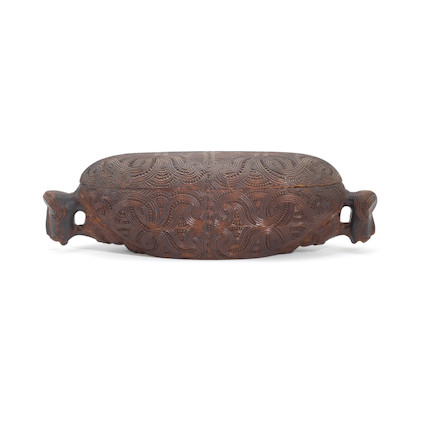 Bonhams : A Maori waka huia Treasure Box, New Zealand, 19th century,