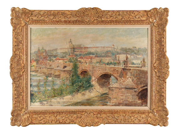Bonhams Cornette de Saint Cyr : JAN SAFARIK (1886-1915) Le pont Charles ...