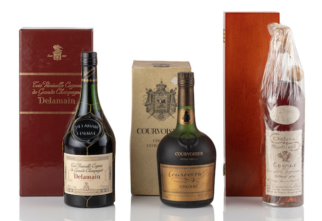 Bonhams : Courvoisier Extra Vielle Cognac Delamain Tres Venerable ...