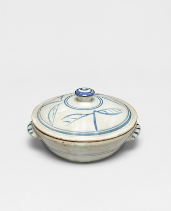 Bonhams : Ladi Kwali (Nigerian, circa 1925-1984) Blue and White Lidded ...