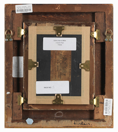 Bonhams : Edwin Harris, RBSA (British, 1855-1906) A quiet pipe