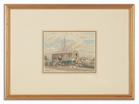 Bonhams : Stanley Roy Badmin R.W.S. (British, 1906-1989) At Whitstable