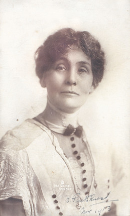 Bonhams : SUFFRAGETTES - PANKHURST, TERRERO & THE PINNER WSPU Portrait ...