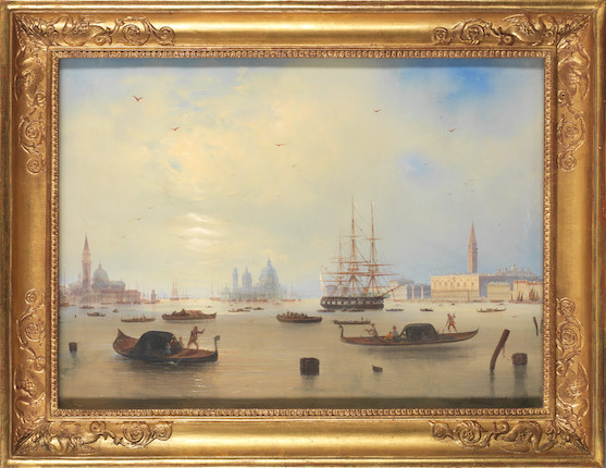 Bonhams : Carlo Bossoli (Swiss, 1815-1884) The Bay of San Marco, Venice