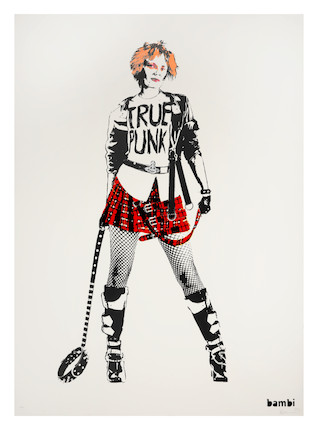 Bonhams : Bambi (British, born 1982) True Punk (Three Works) Three ...
