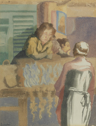 Bonhams : Thérèse Lessore (French, 1884-1945) The fishmarket