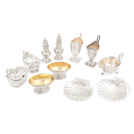 Bonhams : A collection of silver items various makers and dates (11)