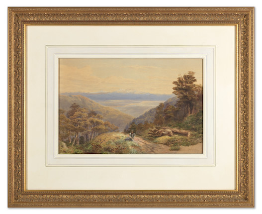 Bonhams : John Gully (New Zealand, 1819-1888) Tasman Bay looking ...