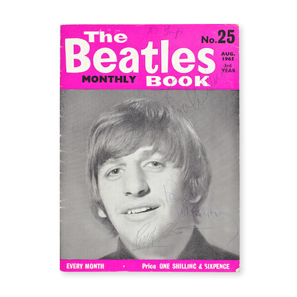 Bonhams : The Beatles An Autographed Fan Club Monthly The Beatles Book ...