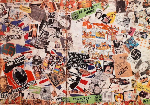Bonhams The Sex Pistolsjamie Reid A Two Part Mural Exhibition Poster 1983