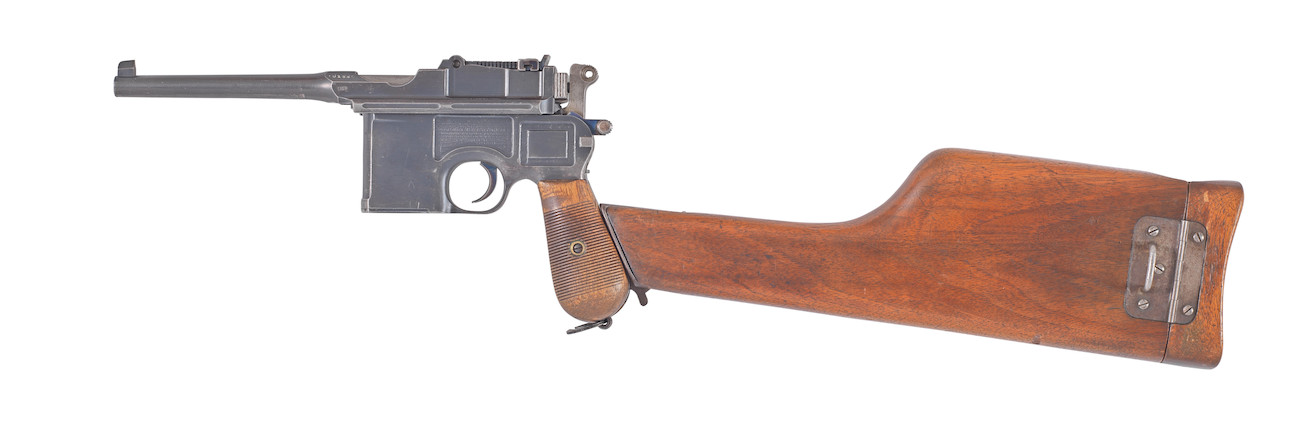 Bonhams : A 7.63mm 'C96' self-loading pistol by Mauser, no. 401884 With ...