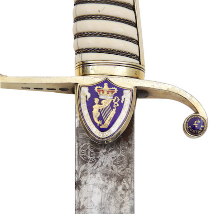 Bonhams : A Fine And Rare Irish Silver-Gilt And Enamel Hilted ...