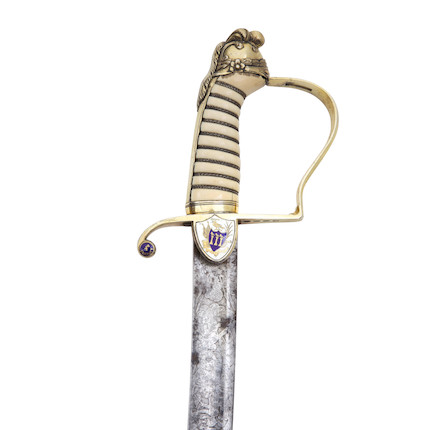 Bonhams : A Fine And Rare Irish Silver-Gilt And Enamel Hilted ...