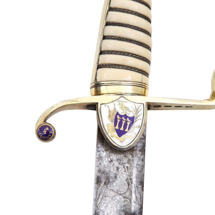 Bonhams : A Fine And Rare Irish Silver-Gilt And Enamel Hilted ...