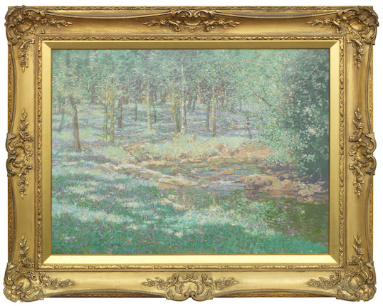 Bonhams : George Houston RSA RSW RGI (British, 1869-1947) Bluebells in ...