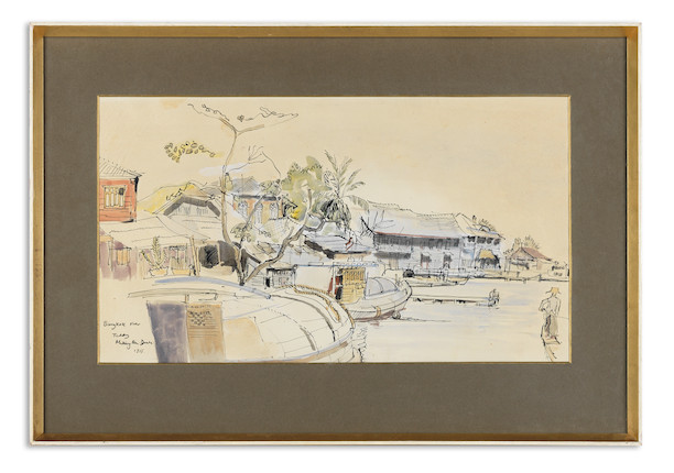 Bonhams : Teddy Millington-Drake (British, 1932-1994) 'Bangkok River'