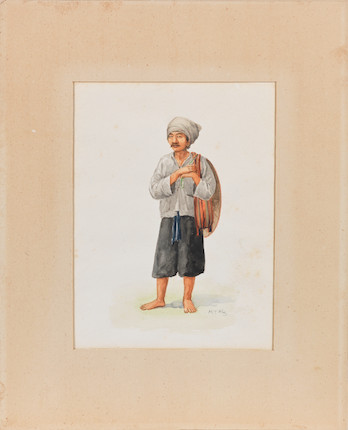 Bonhams : Mg Tun Hla (Burmese, 1874-1946) Three portrait studies of ...