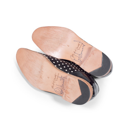 Bonhams : Rod Stewart A Signed and Worn Pair of Polka-dot Shoes Made ...