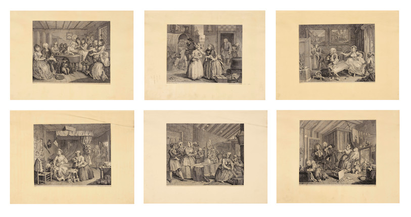 Bonhams : William Hogarth (London 1697-1764) A Harlot's Progress The ...