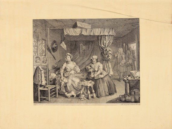 Bonhams : William Hogarth (London 1697-1764) A Harlot's Progress The ...