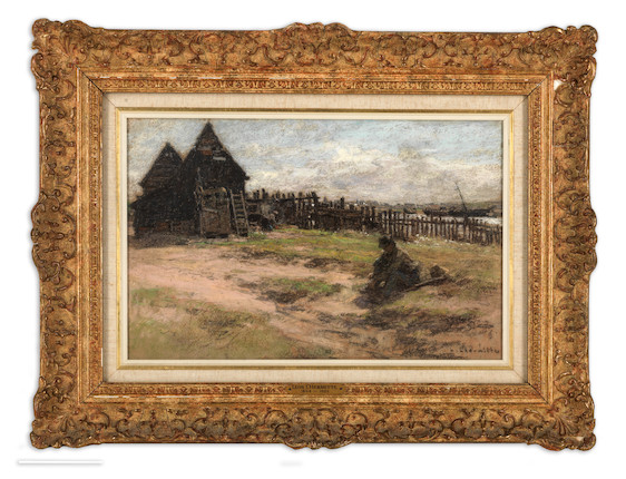 Bonhams : Léon Augustin Lhermitte (French, 1844-1925) Figures seated ...