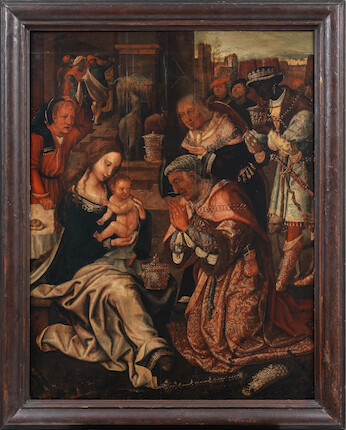 Bonhams : Follower of Pieter Coecke van Aelst (Aelst 1502-1550 Brussels) The Adoration of the Magi