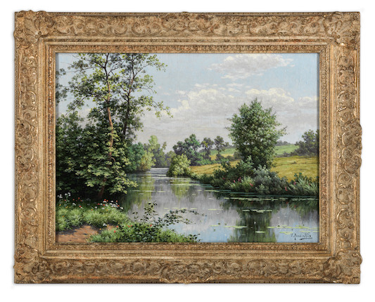 Bonhams : René Charles Edmond His (French, 1877-1960) Paysage près de ...