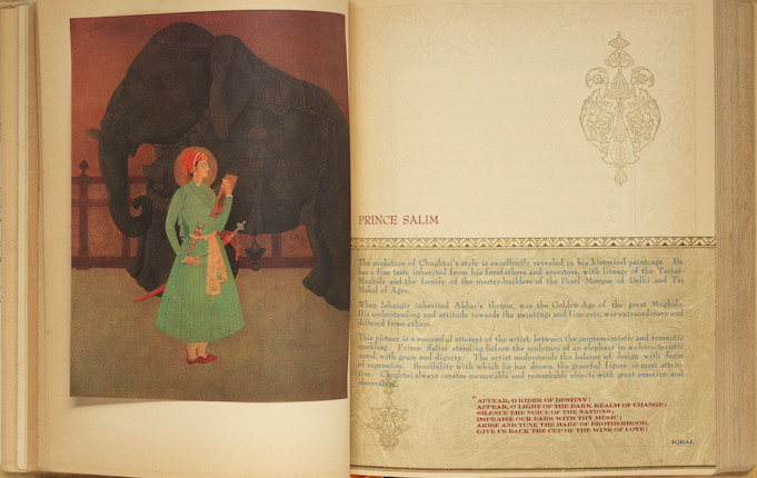 Bonhams : Abdur Rahman Chughtai (Pakistani, 1897-1975) Poet of the East ...