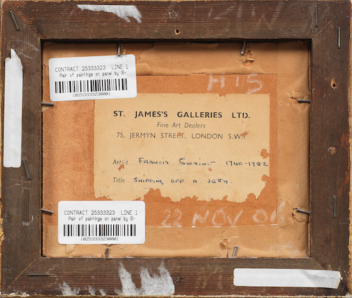 Bonhams : Francis Swaine (London circa 1720-1782) Shipping in calm ...