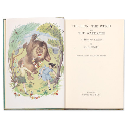 Bonhams : LEWIS (C.S.) The Lion, the Witch and the Wardrobe, FIRST ...