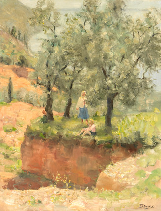 Bonhams : Anthony Devas (British, 1911-1958) A Pair of Mediterranean ...