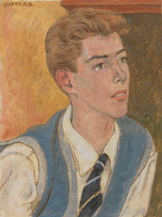 Bonhams : Peter Samuelson (British, 1912-1996) Portrait of a Young Man ...