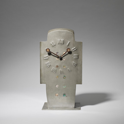 Bonhams : Archibald Knox 'Tudric' mantel clock, model 097, circa 1902