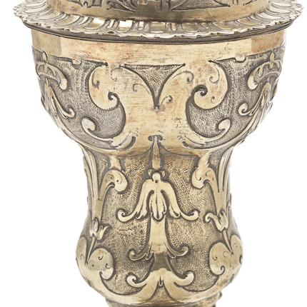 Bonhams : A German silver-gilt standing cup and cover Unknown maker's ...